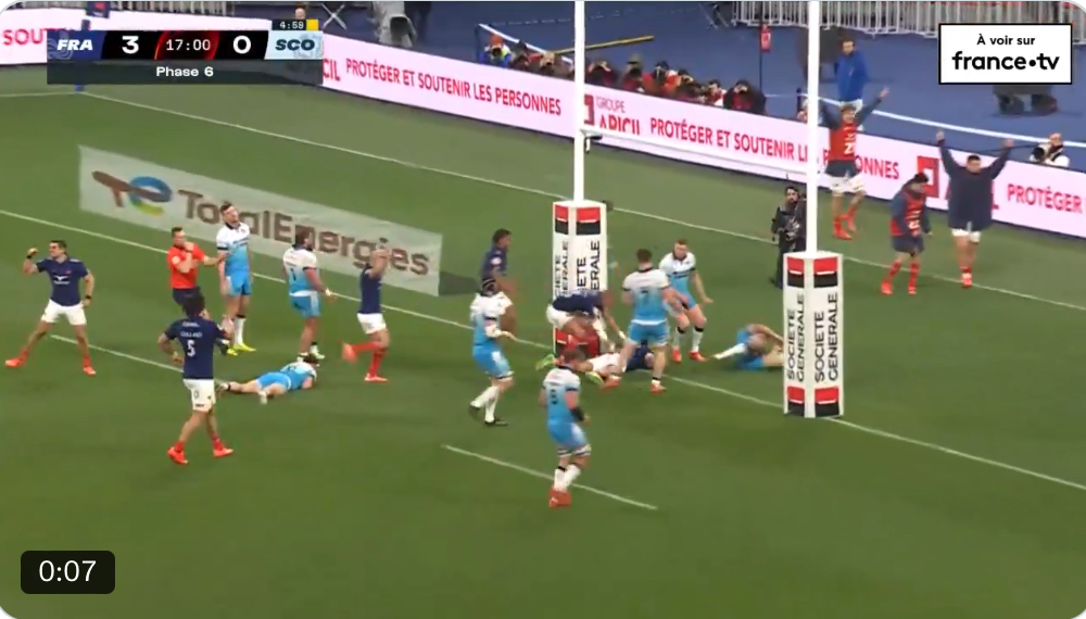 VIDEO : L’essai de Yoram Moefana contre l’Ecosse ! - Minute Sports